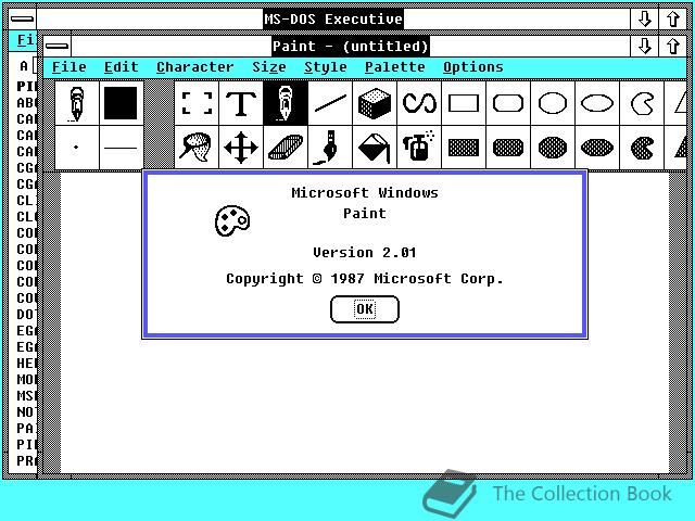 Microsoft Windows 2.x, 2.01 for 386 - The Collection Book