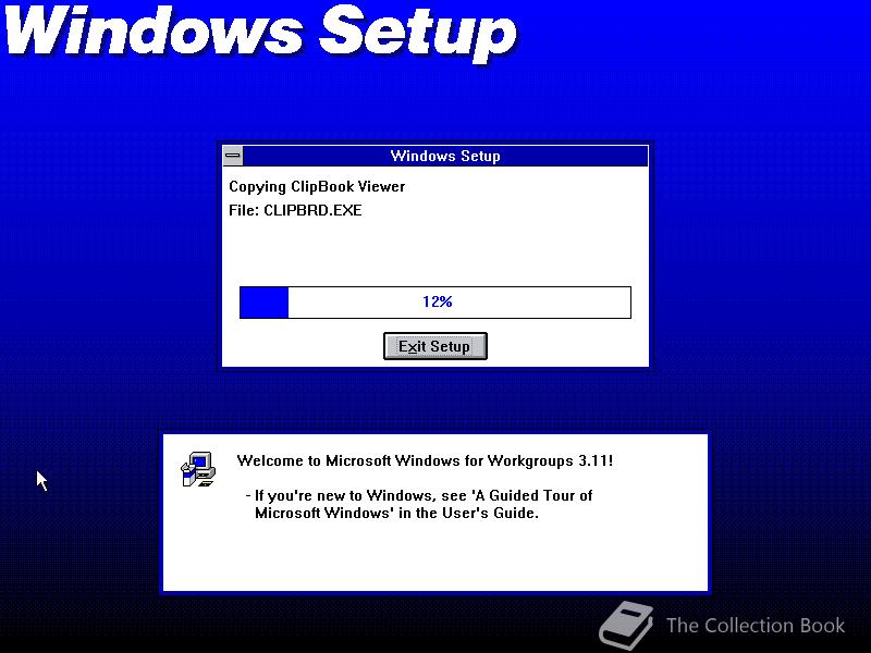 Microsoft Windows for Workgroups 3.11, 3.11.300 (1993-10-21) - The ...