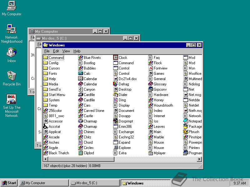 Microsoft Windows 95, 4.00.499 - The Collection Book