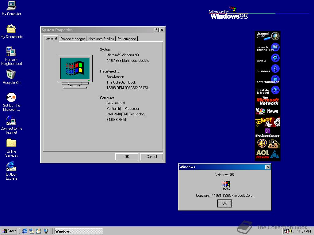 Microsoft Windows 98, 4.10.2017 - The Collection Book