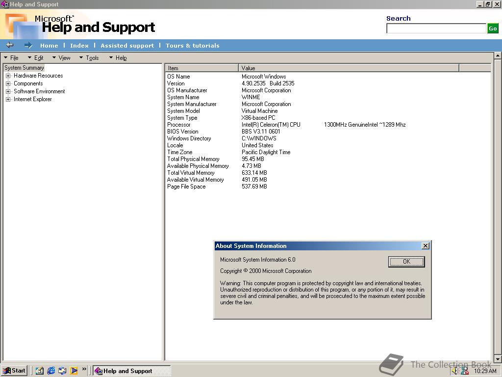 Microsoft Windows Me, 4.90.2535.0 - The Collection Book