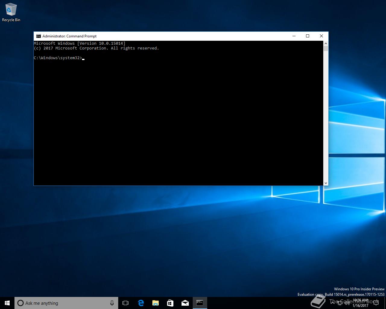 Microsoft Windows 10 v1703, 10.0.15014.1000 - The Collection Book