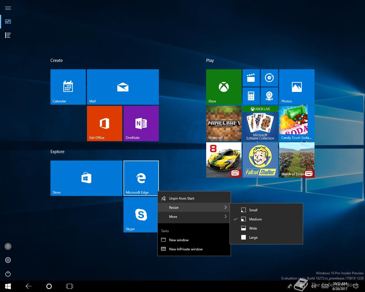 Microsoft Windows 10 v1803, 10.0.16273.1000 - The Collection Book