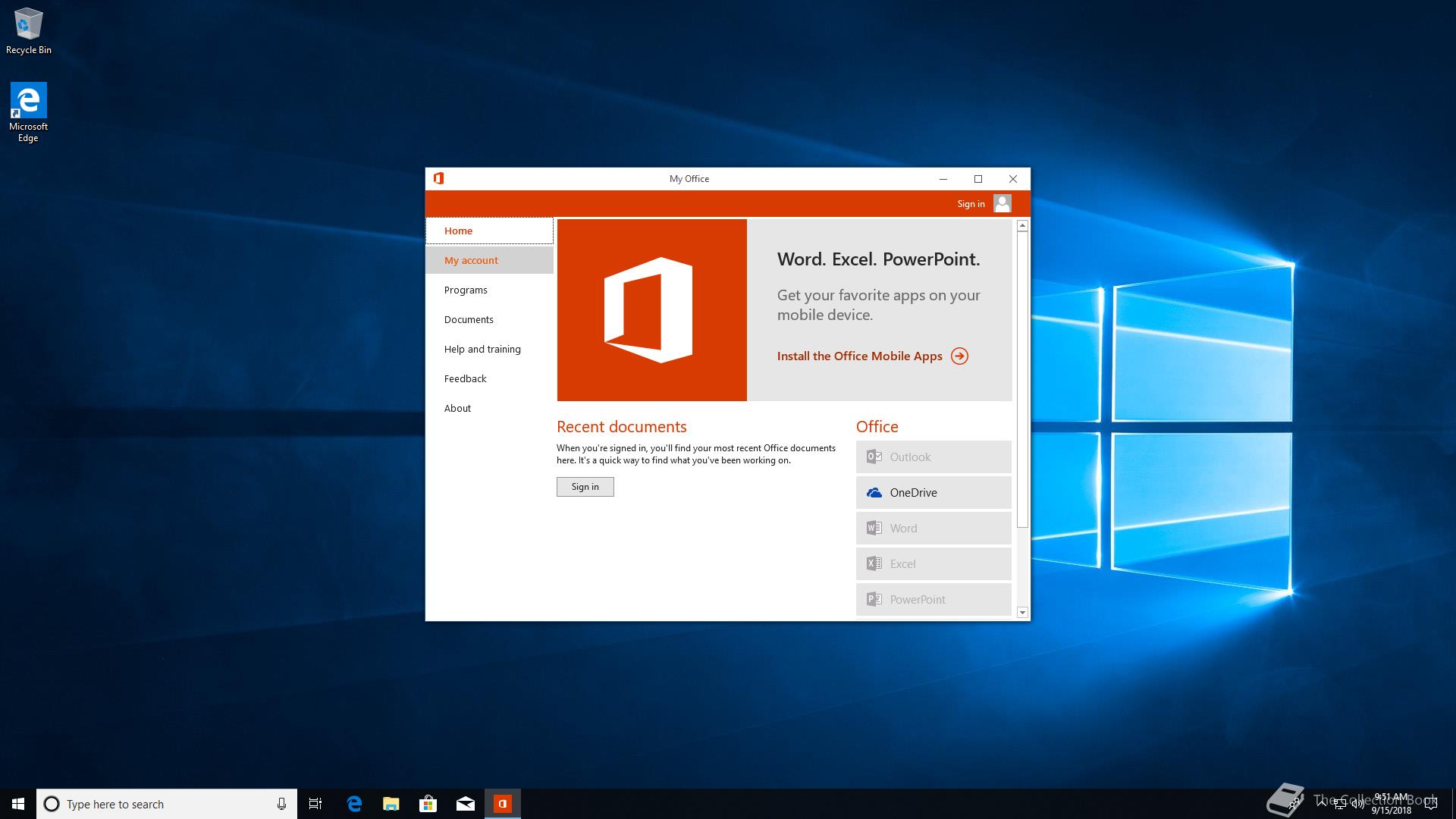 Microsoft Windows 10 v1809, 10.0.17763.1 - The Collection Book