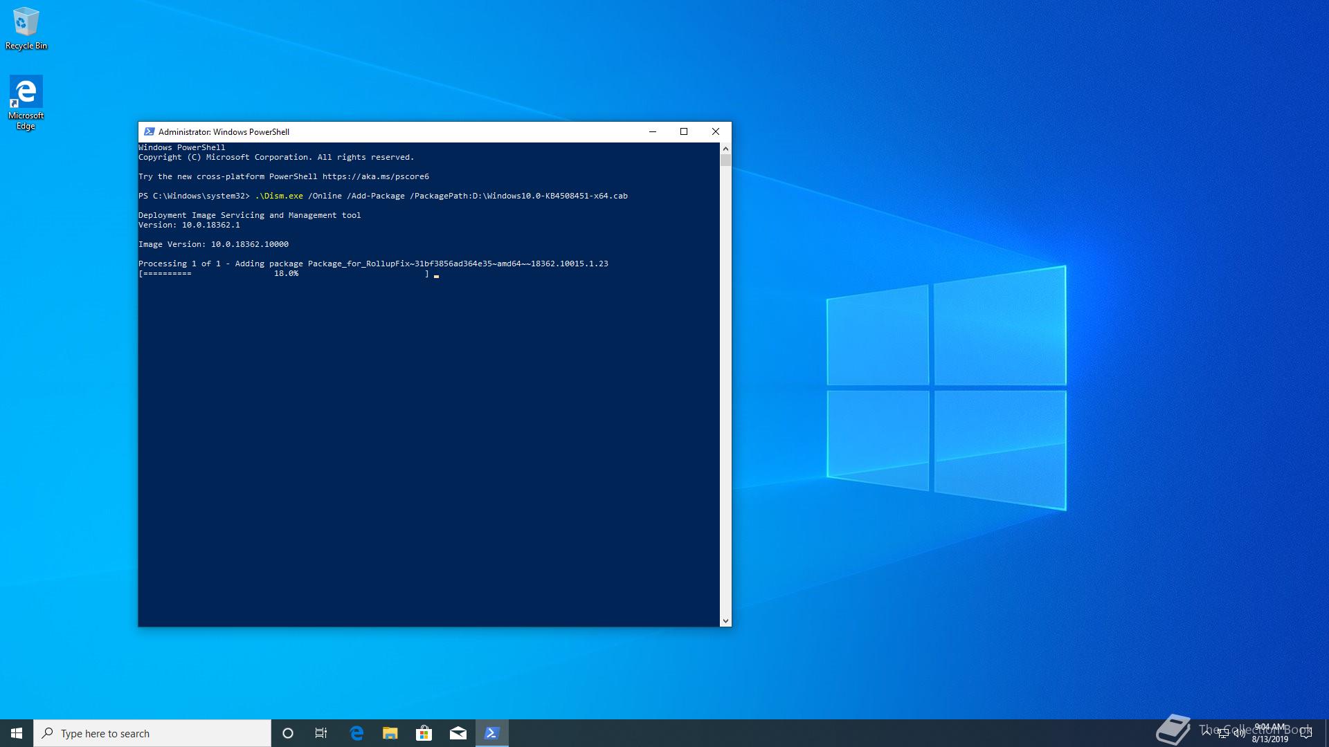 Microsoft Windows 10 v1909, 10.0.18362.10015 - The Collection Book