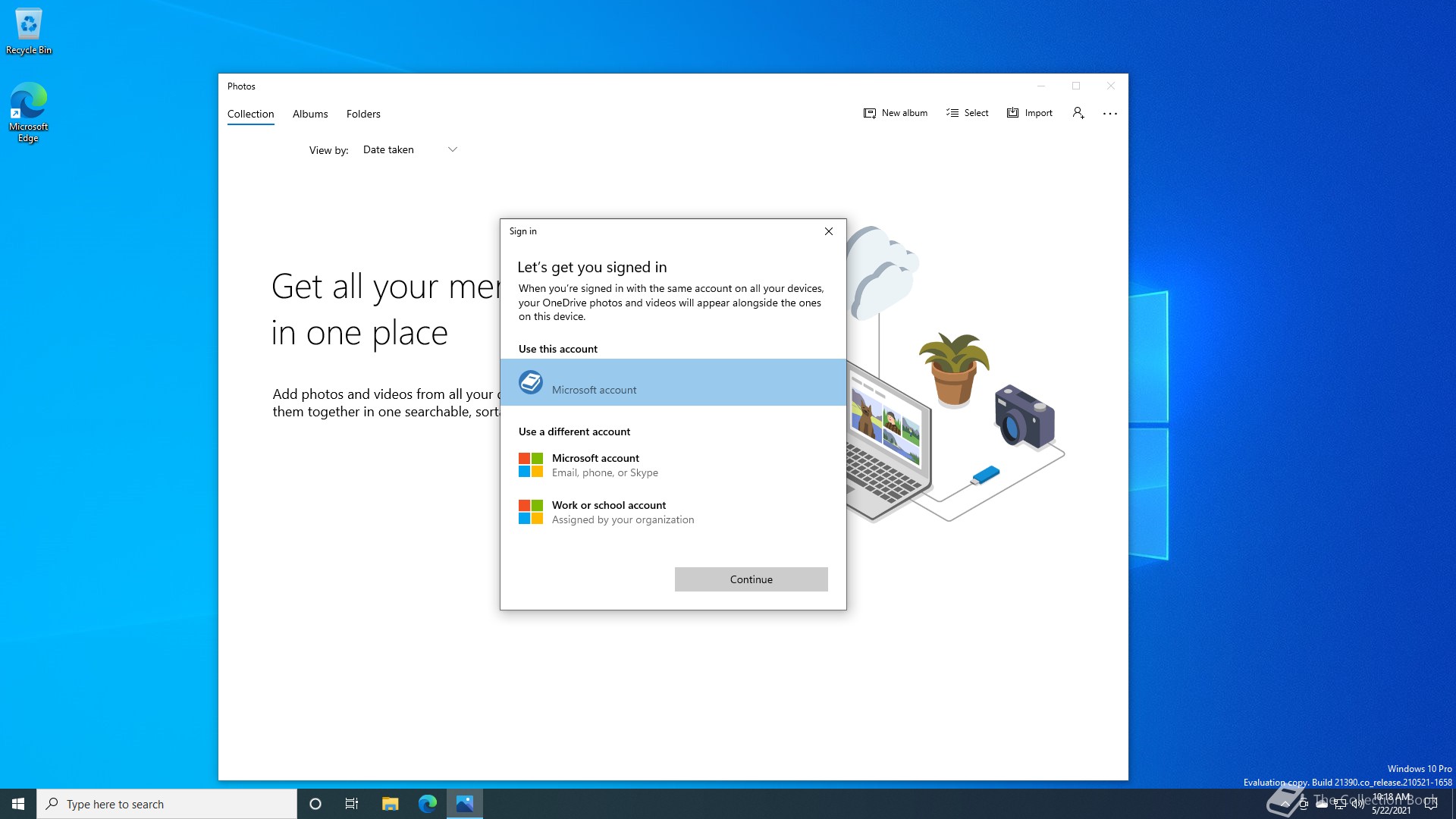 Microsoft Windows 11, 10.0.21390.1 - The Collection Book