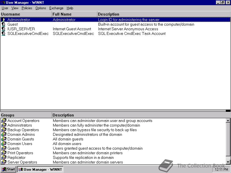 Microsoft Windows BackOffice Small Business Server 4.0, 4.0.1383.3 ...