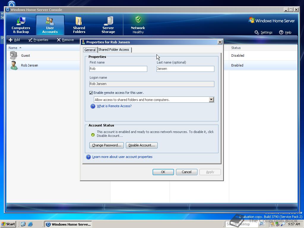 Microsoft Windows Home Server, 6.0.1771.0 - The Collection Book