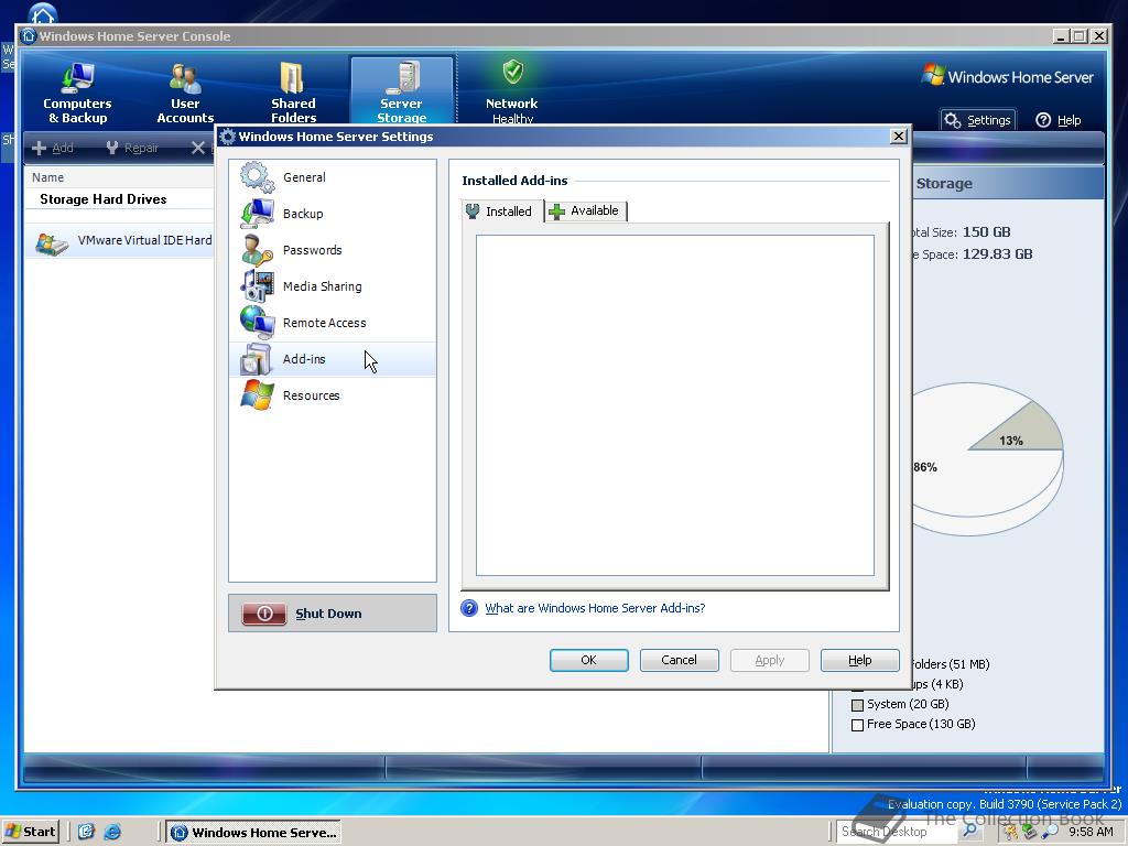 Microsoft Windows Home Server, 6.0.1771.0 - The Collection Book