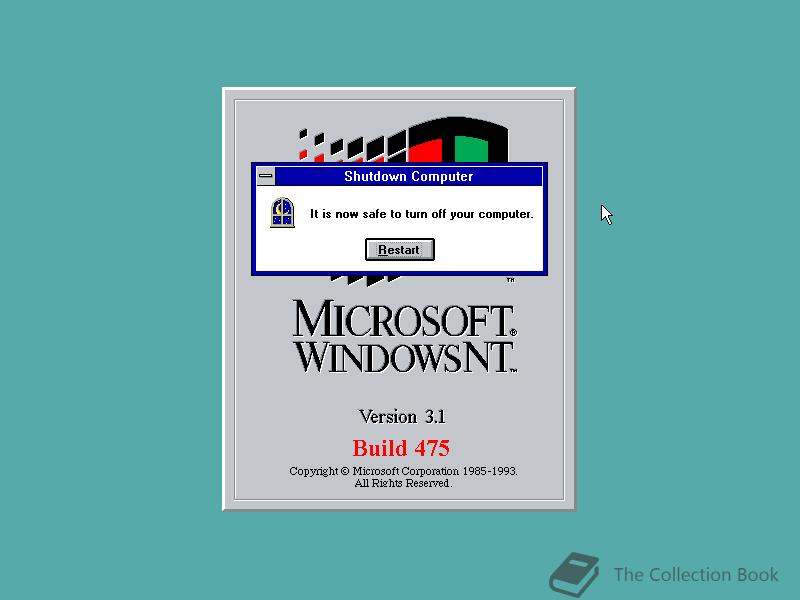 Microsoft Windows NT 3.1, 3.1.475.1 - The Collection Book