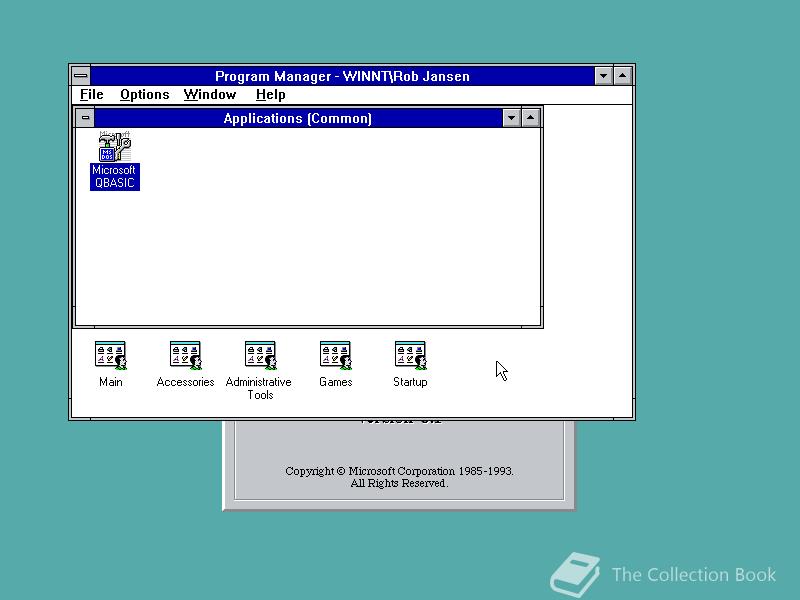 Microsoft Windows NT 3.1, 3.1.528.1 - The Collection Book