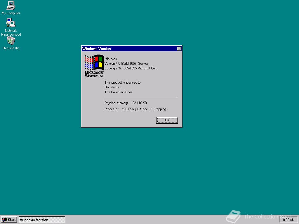 Microsoft Windows NT 3.51, 4.0.1054.1 - The Collection Book