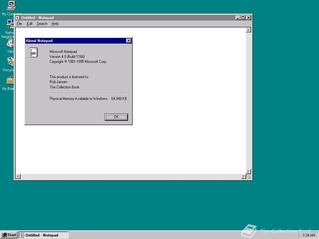 Microsoft Windows NT 4.0, 4.0.1166.1 - The Collection Book