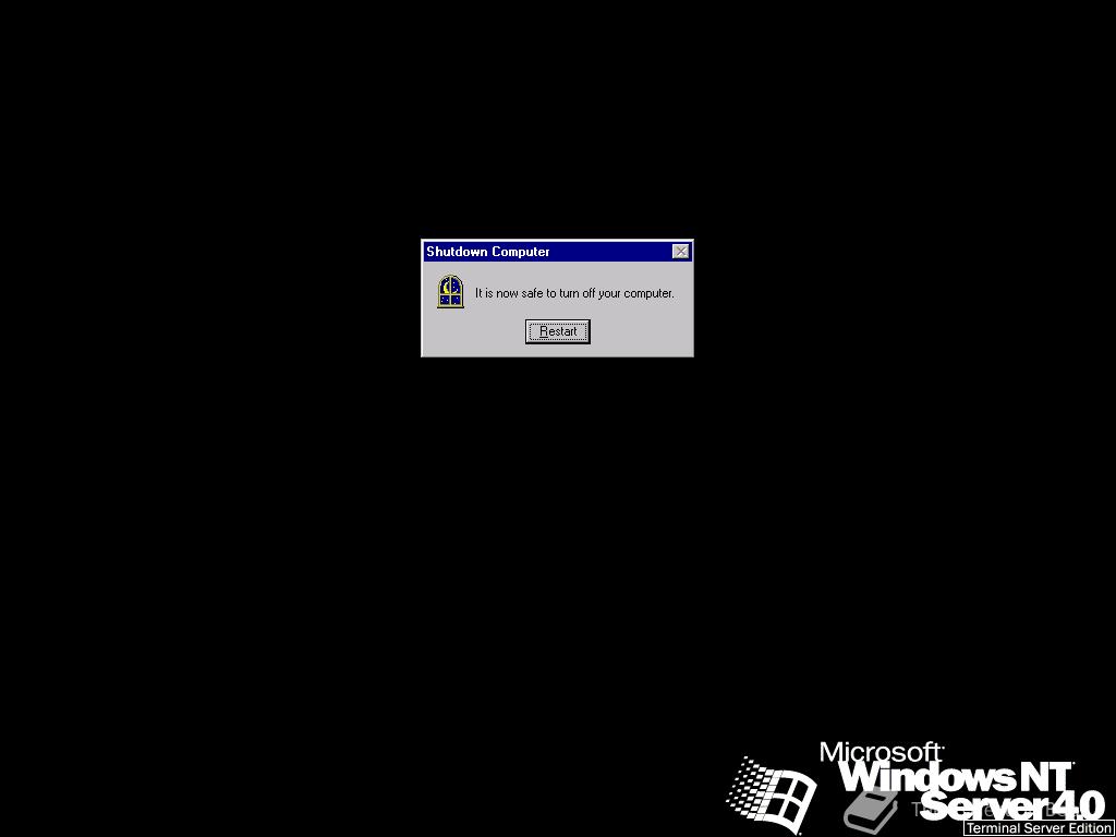 Microsoft Windows NT Server 4.0 Terminal Server Edition, 4.0.1381.1024 ...