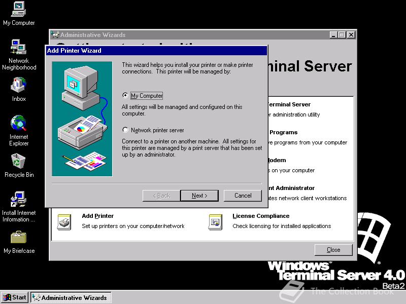 Microsoft Windows NT Server 4.0 Terminal Server Edition, 4.0.373.2 ...