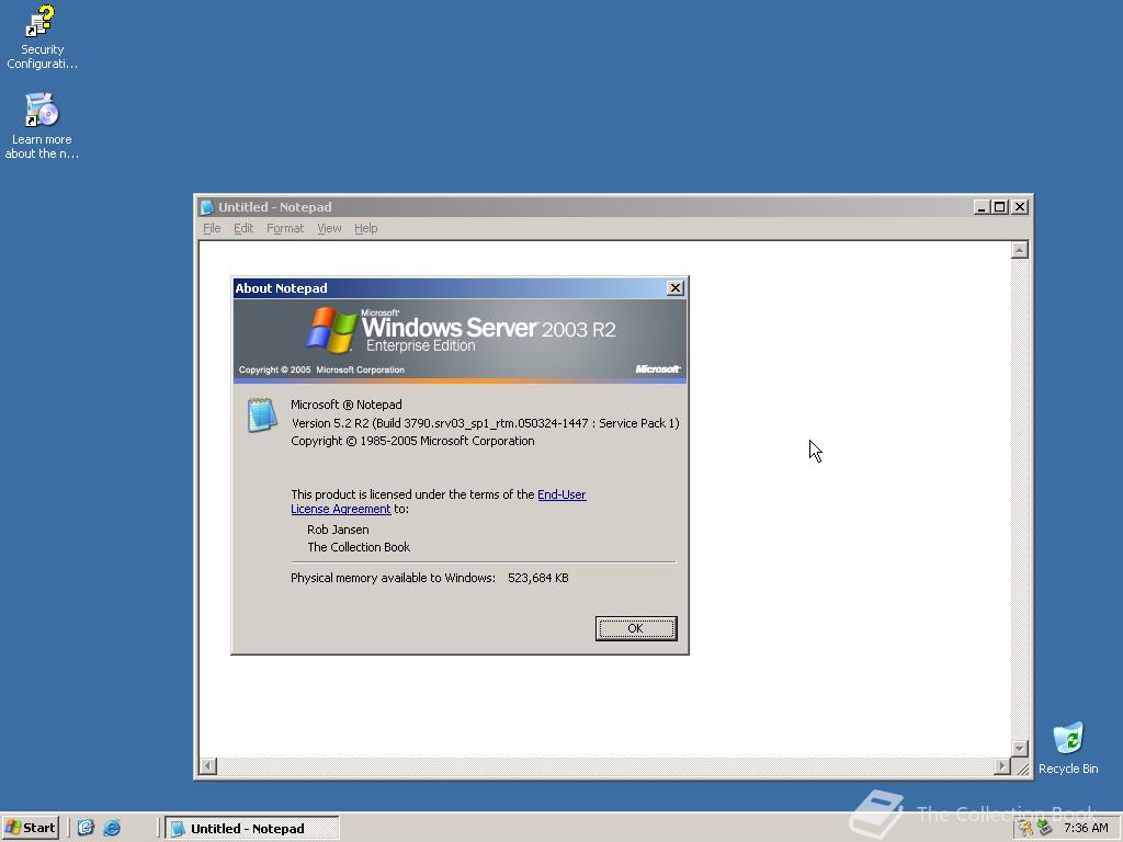 Microsoft Windows Server 2003 R2 KN, 5.2.3790.2766 - The Collection Book