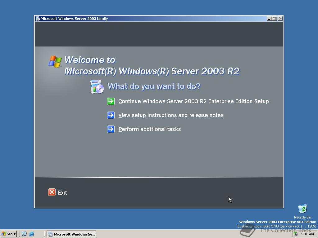Microsoft Windows Server 2003 R2, 5.2.3790.1909 - The Collection Book
