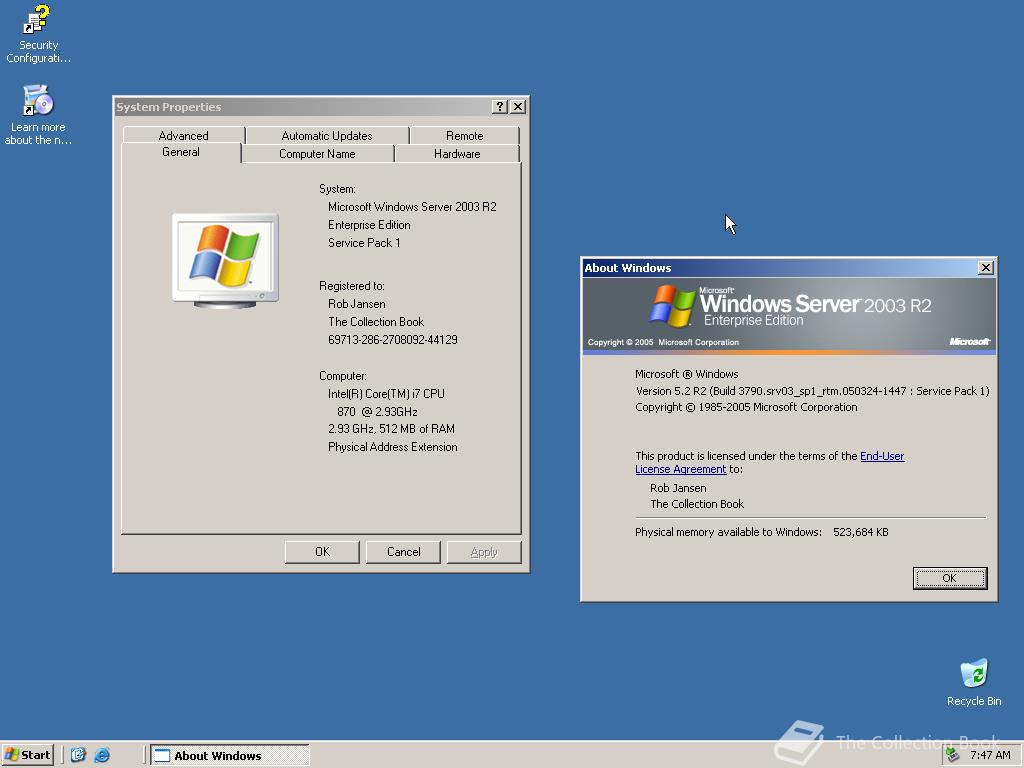 Microsoft Windows Server 2003 R2, 5.2.3790.2021 - The Collection Book