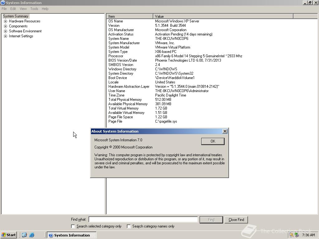 Microsoft Windows Server 2003, 5.1.3544.0 - The Collection Book