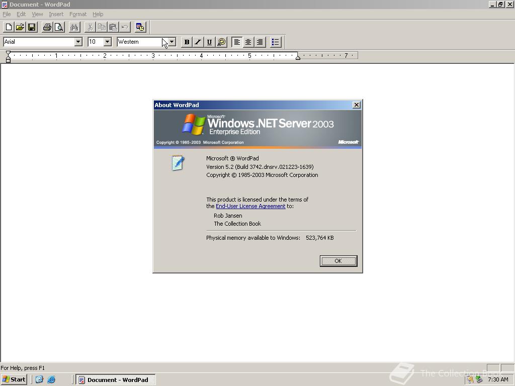 Microsoft Windows Server 2003, 5.2.3742.0 - The Collection Book
