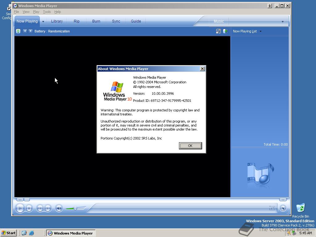Microsoft Windows Server 2003, 5.2.3790.2786 - The Collection Book
