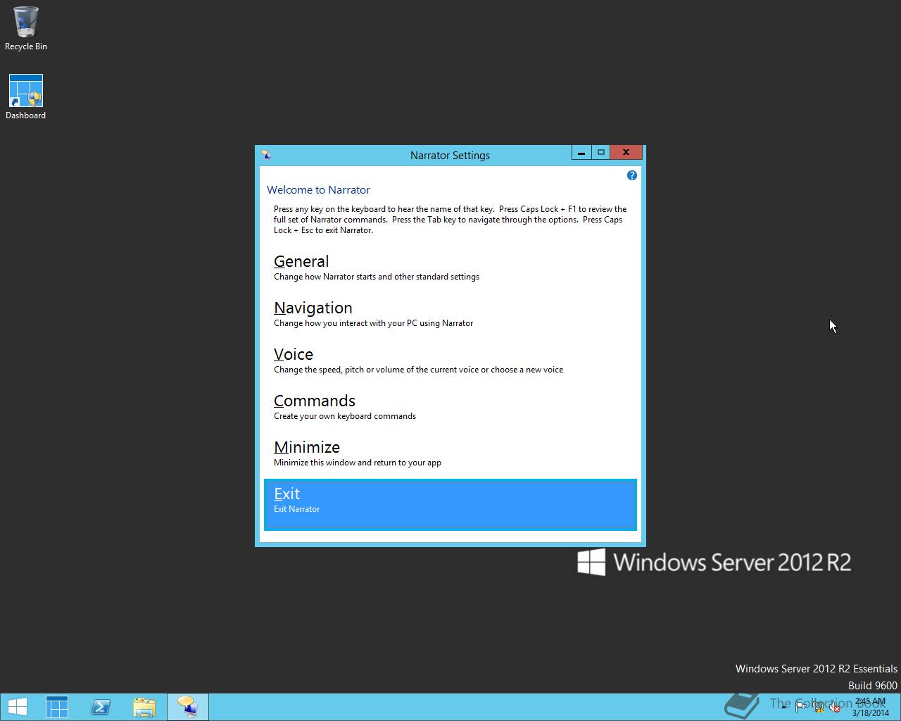Microsoft Windows Server 2012 R2 Essentials, 6.3.9600.17031 - The ...