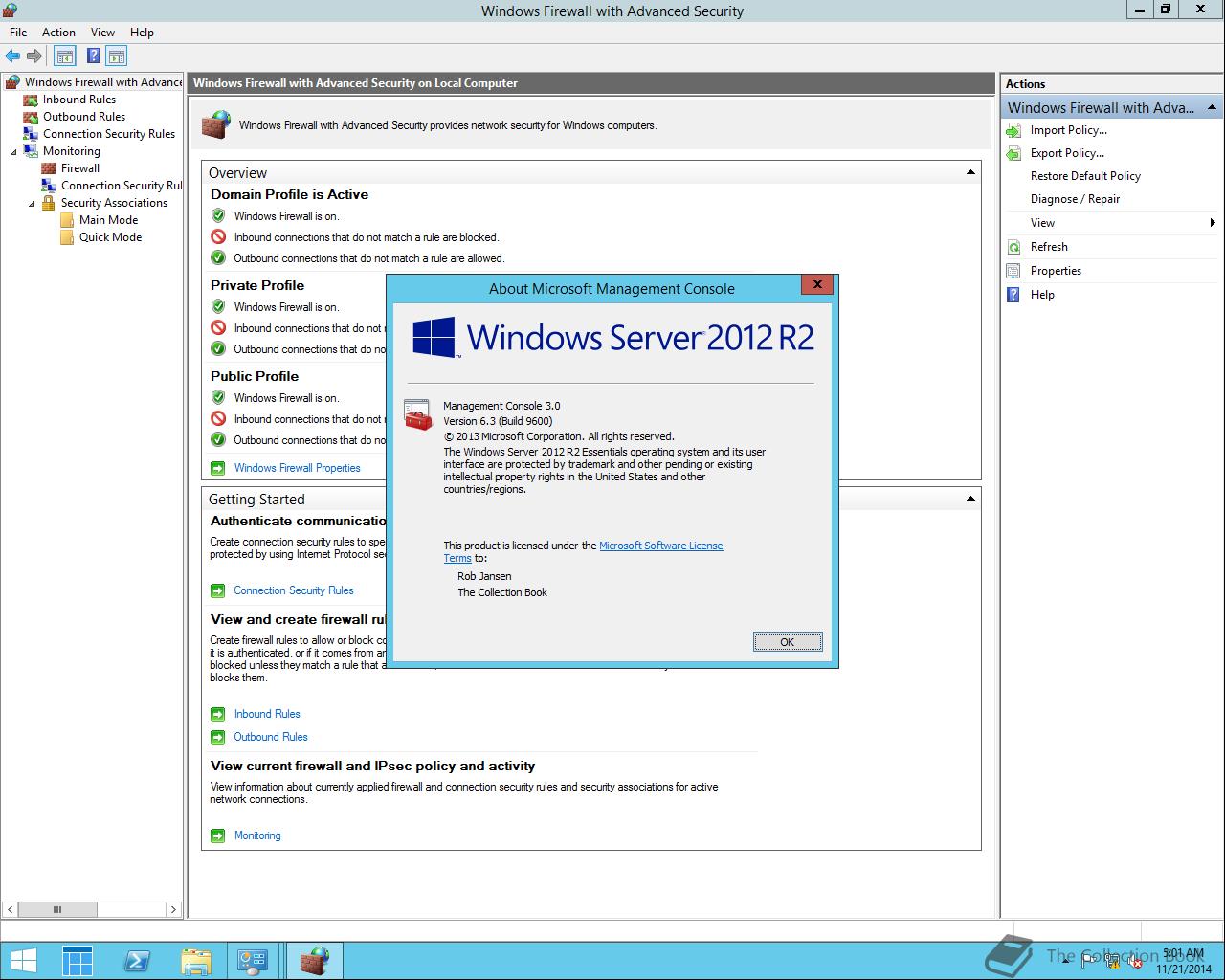Microsoft Windows Server 2012 R2 Essentials, 6.3.9600.17415 - The ...