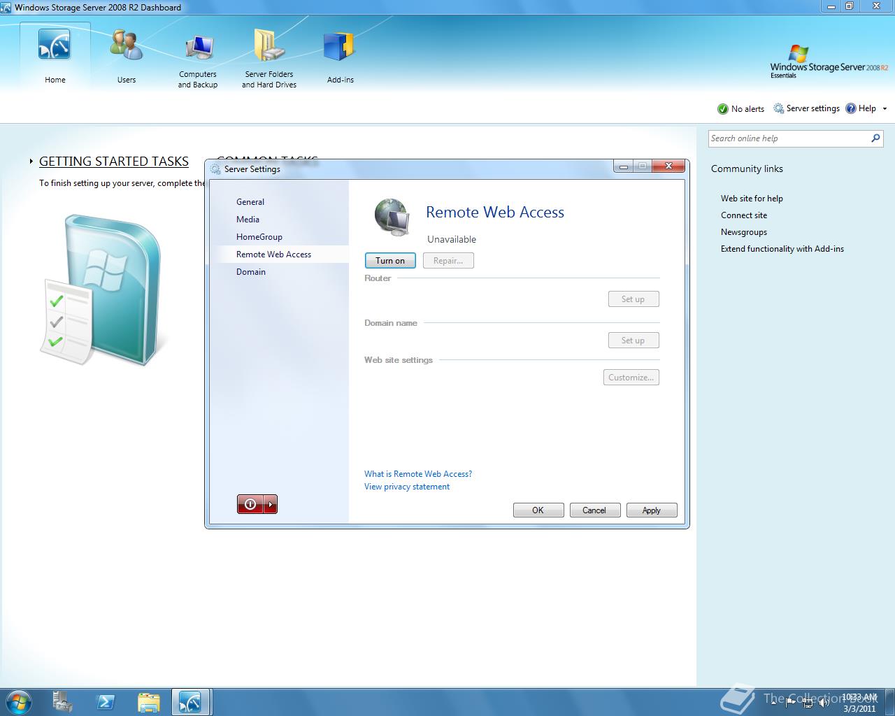 Microsoft Windows Storage Server 2008 R2 Essentials, 6.1.8800.16385 ...