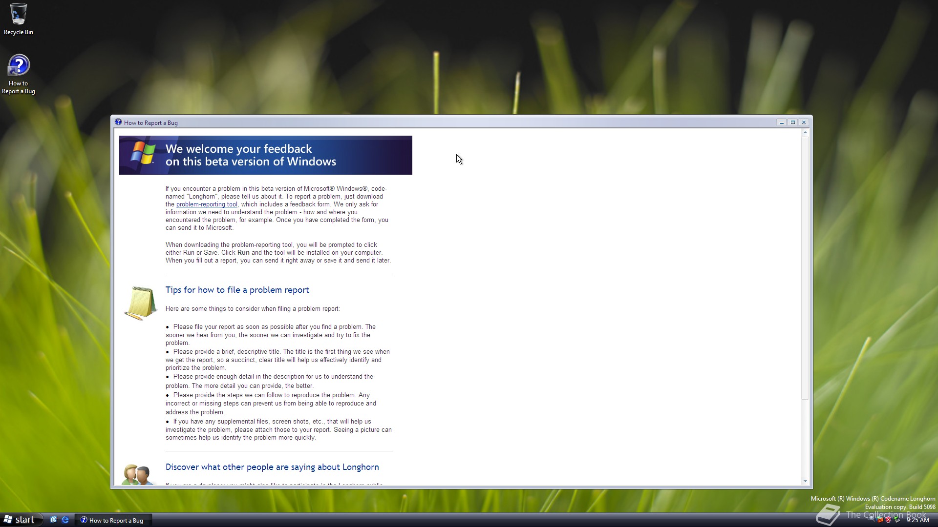 Microsoft Windows Vista, 6.0.5098.0 - The Collection Book