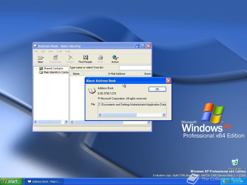 Microsoft Windows XP Professional x64 Edition, 5.2.3790.1218 (dnsrv ...