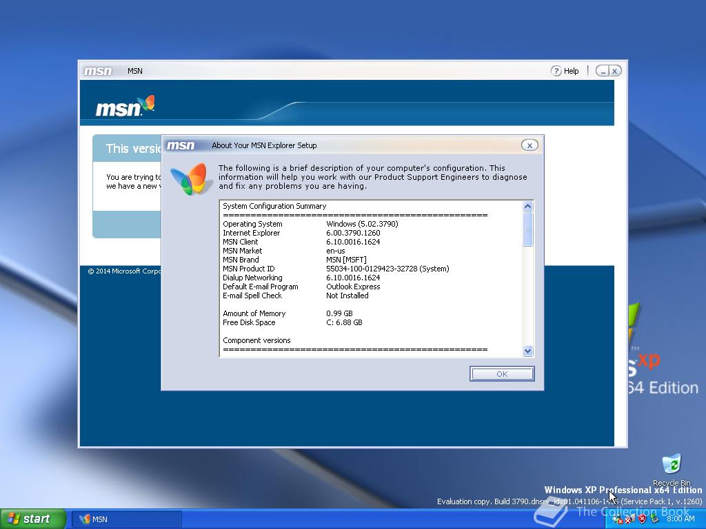 Microsoft Windows XP Professional x64 Edition, 5.2.3790.1260 - The ...