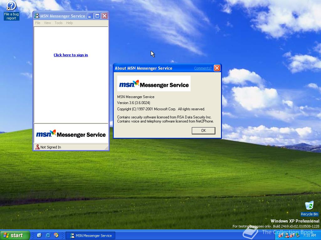 Microsoft Windows XP, 5.1.2469.0 - The Collection Book