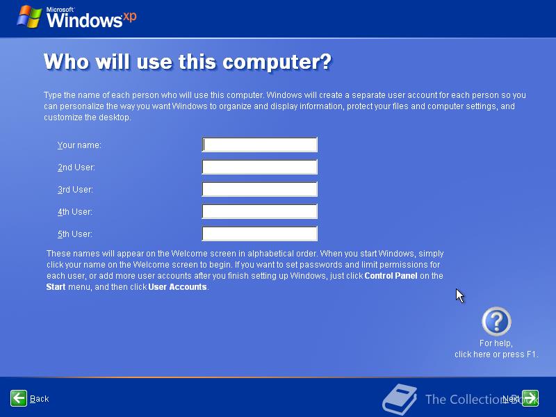 Microsoft Windows XP, 5.1.2498.0 - The Collection Book