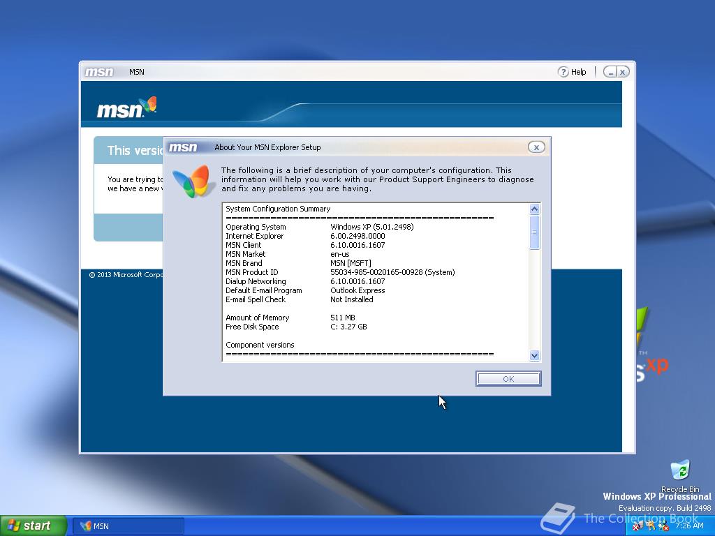 Microsoft Windows XP, 5.1.2498.0 - The Collection Book
