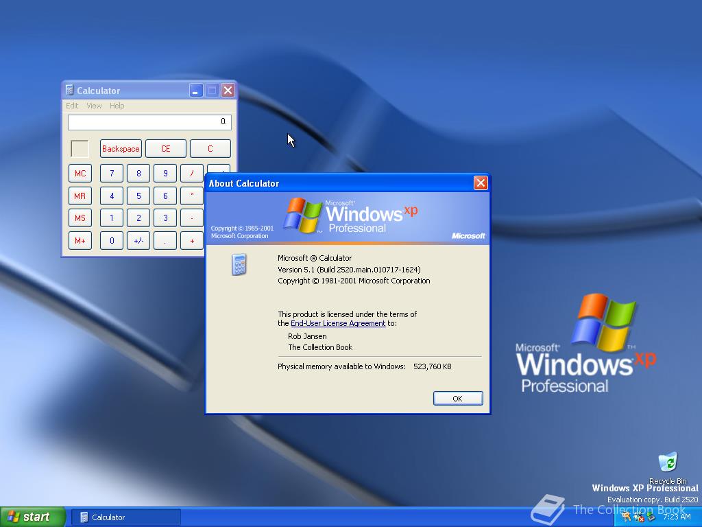 Microsoft Windows XP, 5.1.2520.0 - The Collection Book