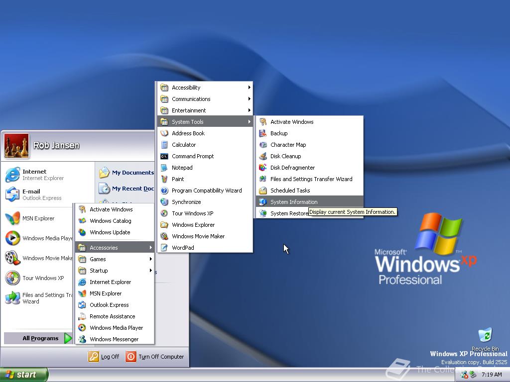Microsoft Windows XP, 5.1.2525.0 - The Collection Book