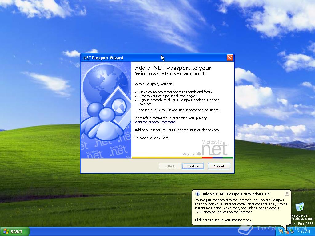 Microsoft Windows XP, 5.1.2535.0 - The Collection Book