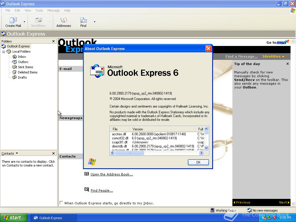 Microsoft Windows XP, 5.1.2600.2179 - The Collection Book